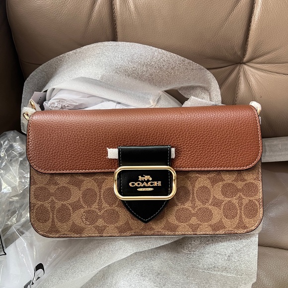 Coach | Bags | Coach Morgan Shoulder Bag In Colorblock Signature Canvas ...